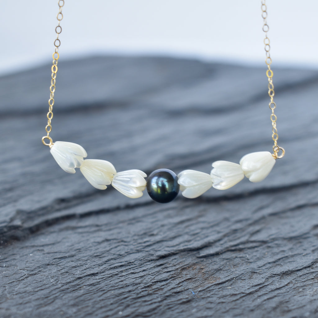 Large Pikake Pearl Bar Necklace – Yay Hawaii